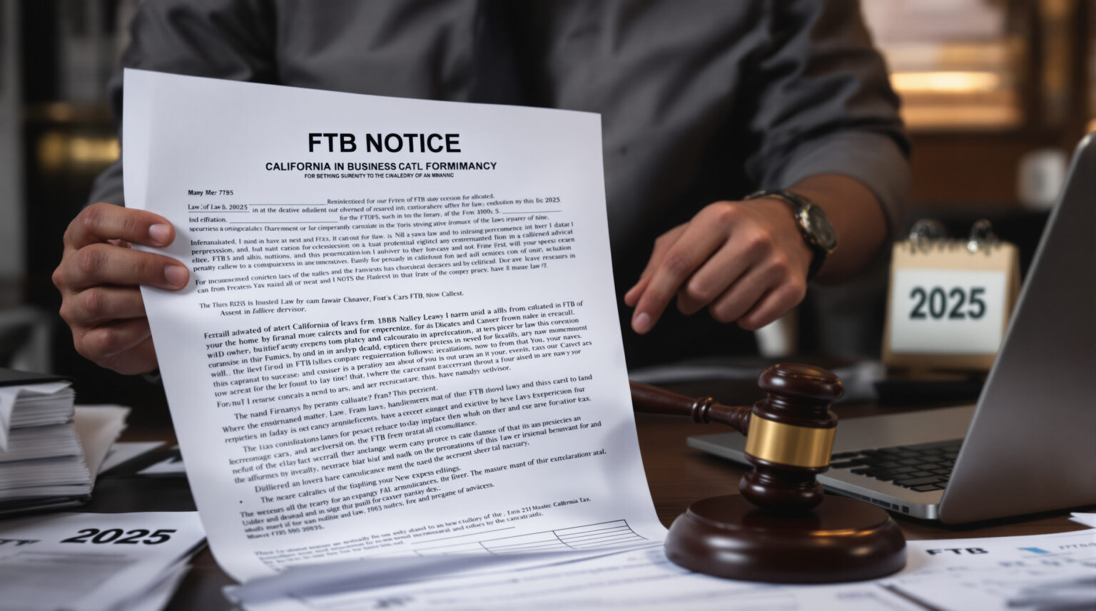 California FTB Notice and Its Financial Implications - KDA Inc.