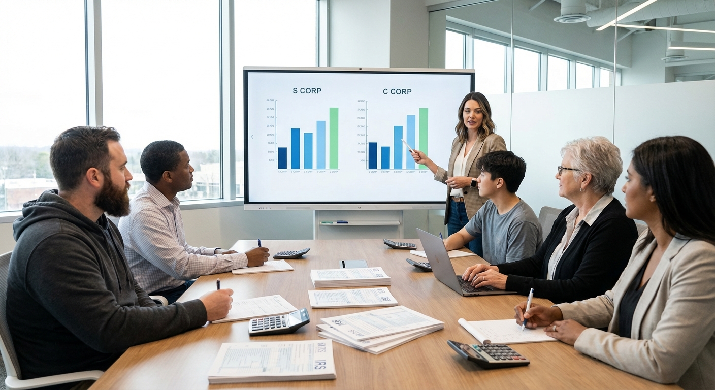 Diferences S Corp C Corp for Business Owners in California - KDA Inc.